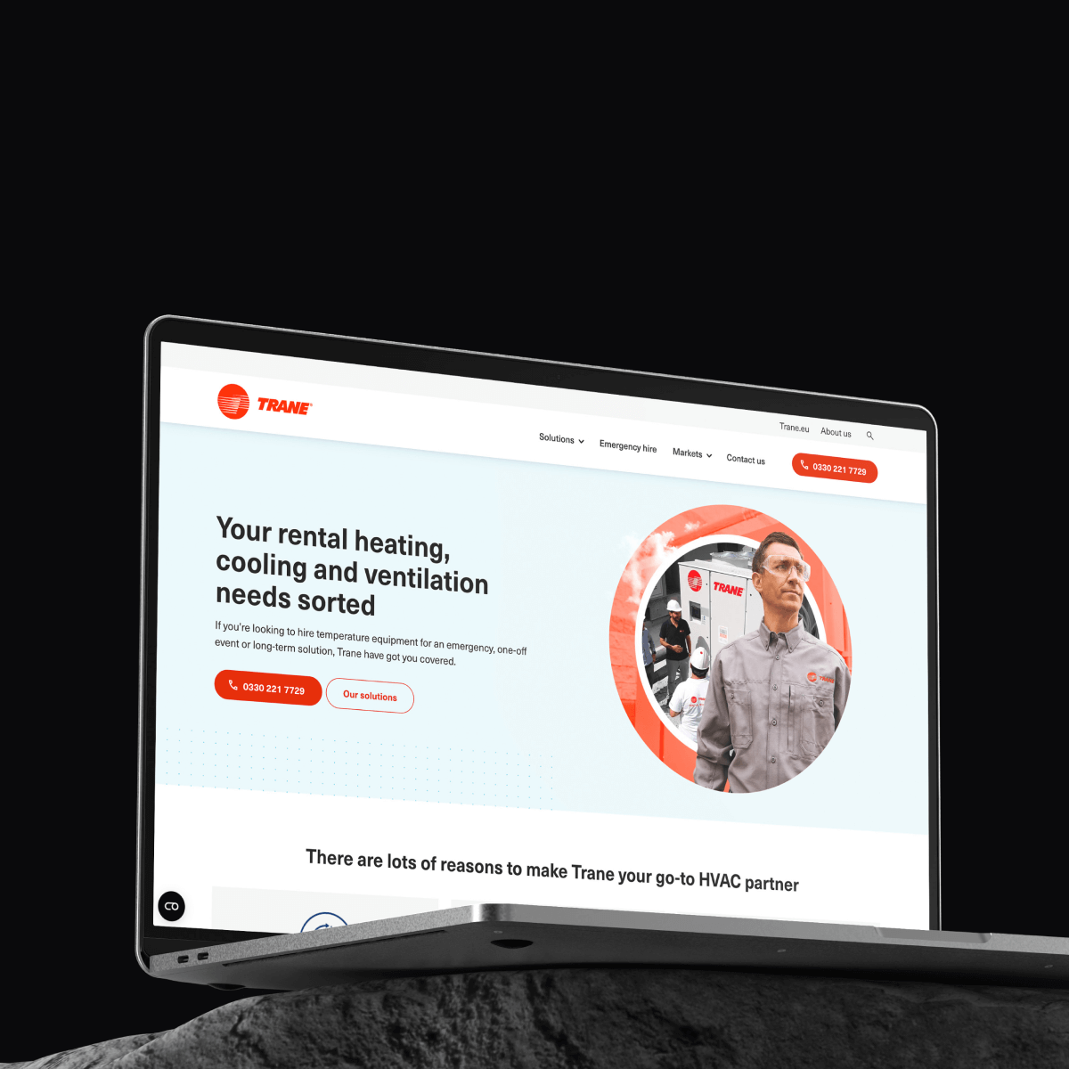 Trane HVAC Rentals - Marketing Microsite - Filter